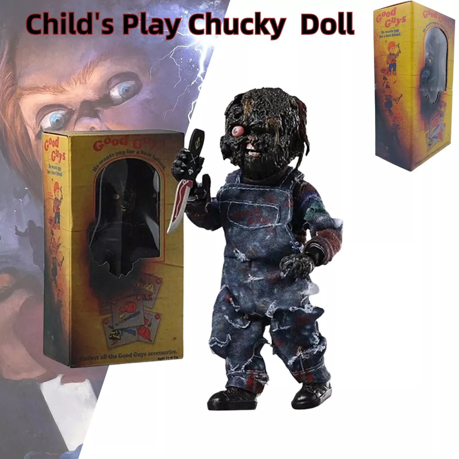 Neca Child’s Play Chucky Good Guy Doll Charred CHUCKY | DR Toys